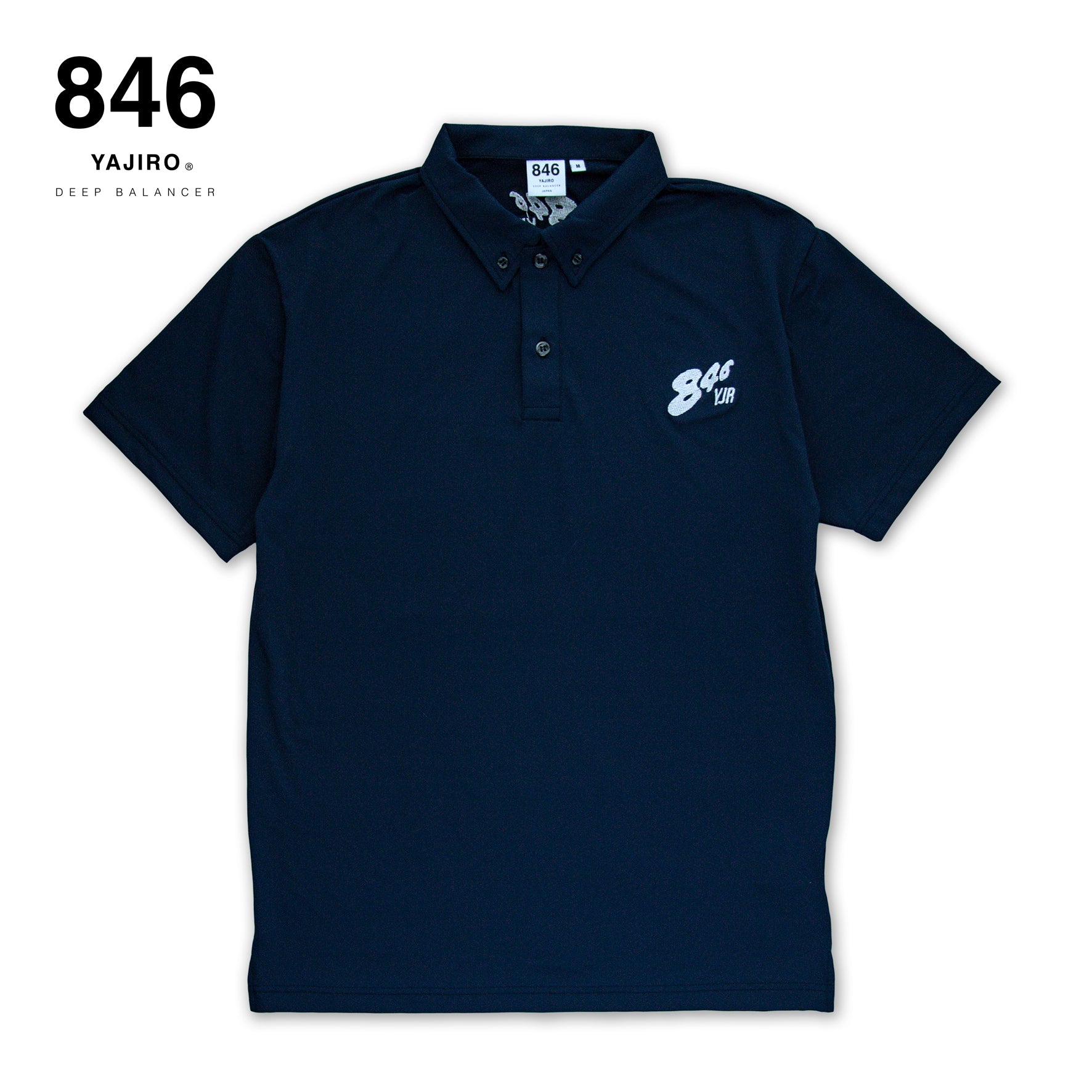 846YAJIRO GOLF Polo shirt NAVY (Unisex) – 846YAJIROオンラインショップ